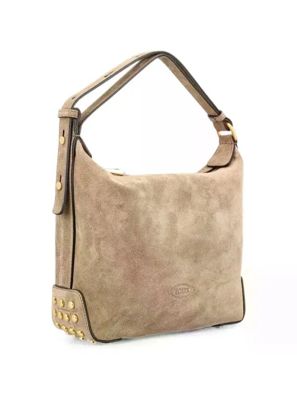 TOD'S Mini Metal Dots Suede Tote Bag