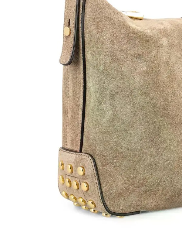 TOD'S Mini Metal Dots Suede Tote Bag