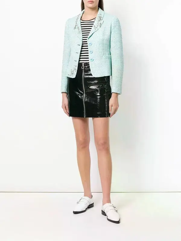 Moschino Embellished Tweed Blazer
