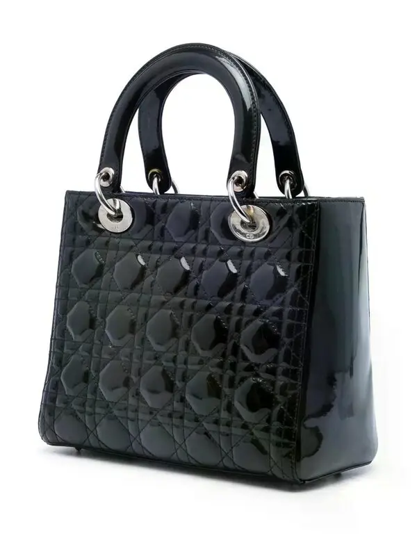 Dior 2011 Medium Patent Cannage Lady Satchel