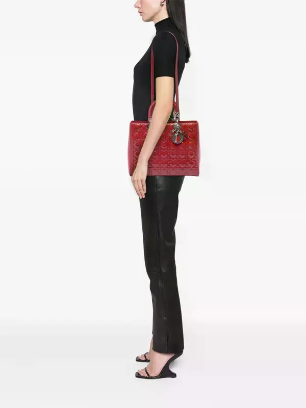 Dior 2011 Large Patent Cannage Lady Satchel