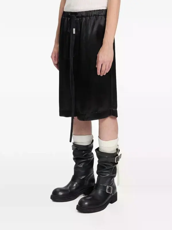 ANN DEMEULEMEESTER Raul Satin Drawstring Shorts