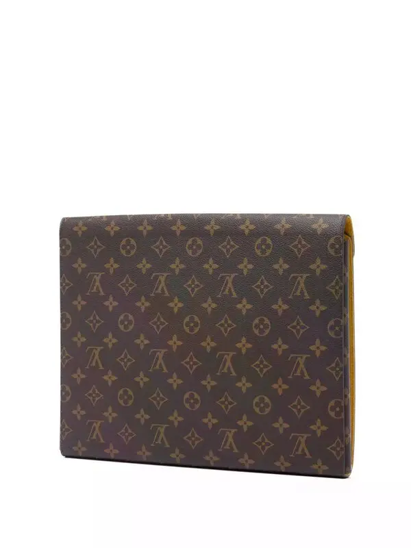 LOUIS VUITTON 2021-2026 Monogram Mark Folder Clutch Bag