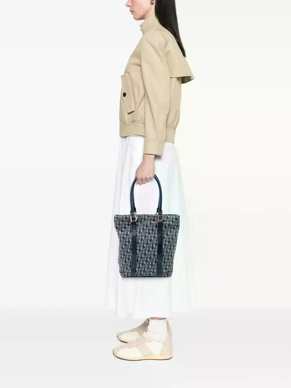 Dior 2002 Diorissimo Trotter Canvas Tote Bag