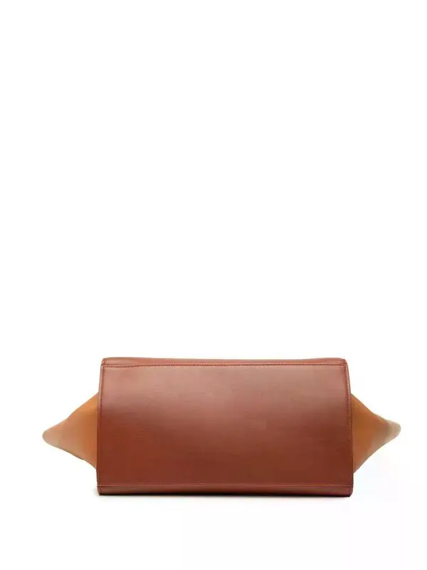 Celine 2014 Medium Tricolor Leather Trapeze Satchel