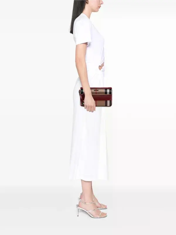 Burberry 2000-2017 House Check Canvas Wristlet Clutch Bag