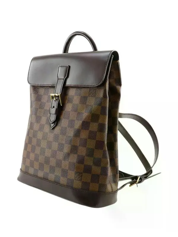 LOUIS VUITTON 2000 Damier Ebene Soho Backpack