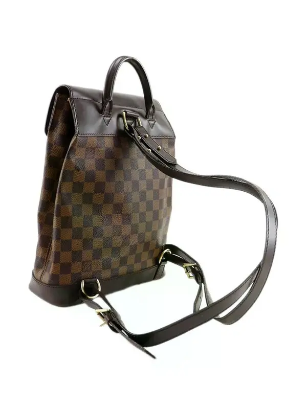 LOUIS VUITTON 2000 Damier Ebene Soho Backpack