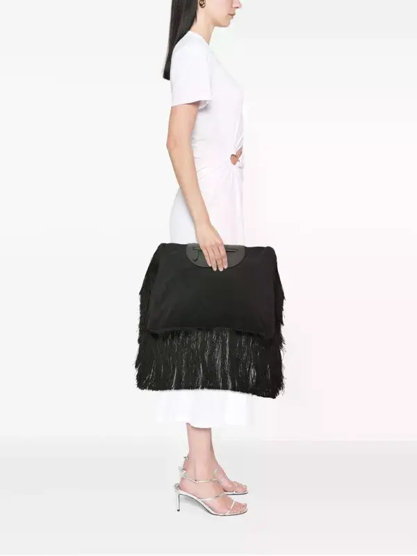 Burberry 2000-2017 Canvas Olympia Fringe Clutch Bag