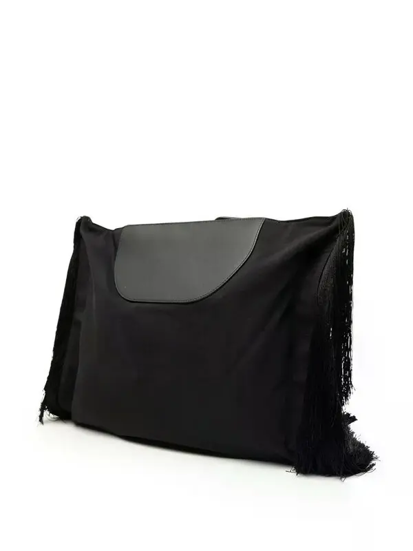 Burberry 2000-2017 Canvas Olympia Fringe Clutch Bag