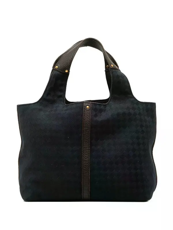 Bottega Veneta 2000-2007 Canvas Intrecciato Handbag