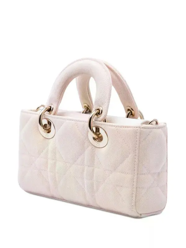 Dior 2024 Small Denim Macrocannage Lady D Joy Satchel