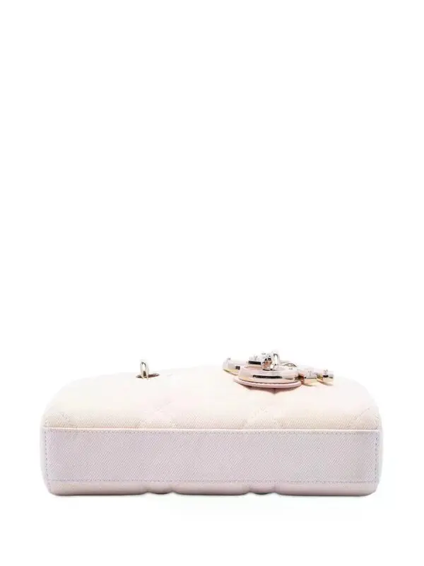 Dior 2024 Small Denim Macrocannage Lady D Joy Satchel