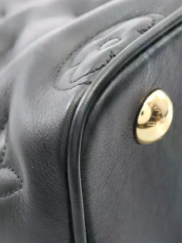 LOUIS VUITTON Monogram Calfskin Bubblegram Alma Bb Satchel