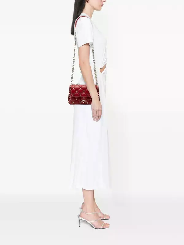 Valentino Garavani 2017-2020 Nappa Candystud Crossbody Bag