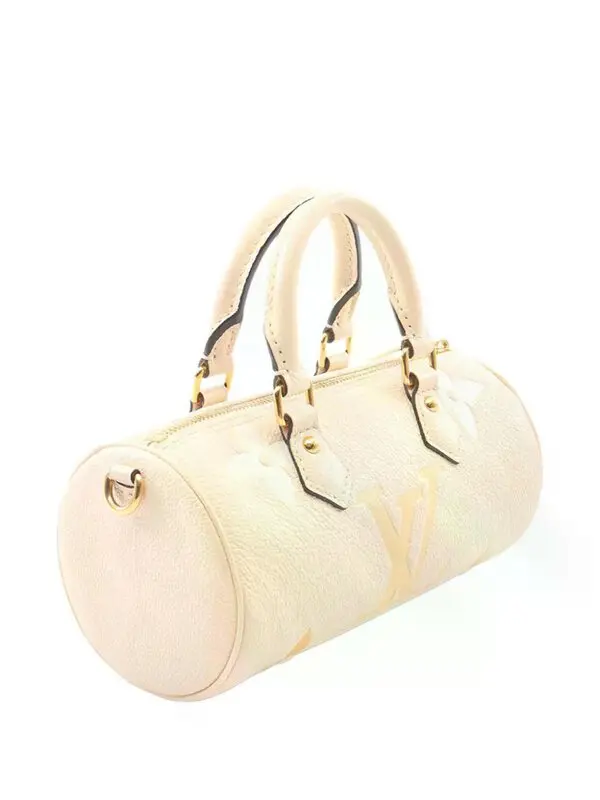 LOUIS VUITTON Monogram Empreinte Giant The Pool Papillon Bb Satchel - Neutrals