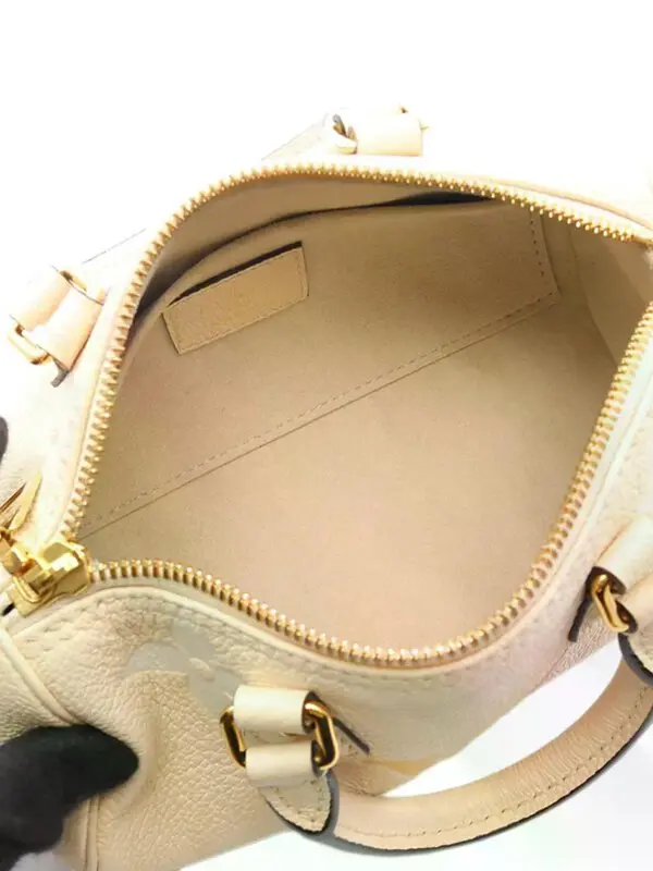 LOUIS VUITTON Monogram Empreinte Giant The Pool Papillon Bb Satchel - Neutrals