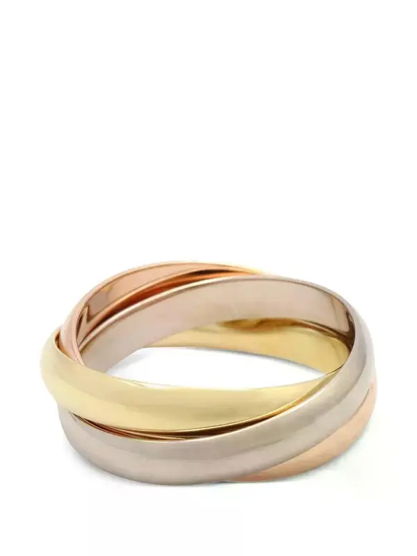 Cartier Trinity Ring In 18k Yellow, White, And Rose Gold