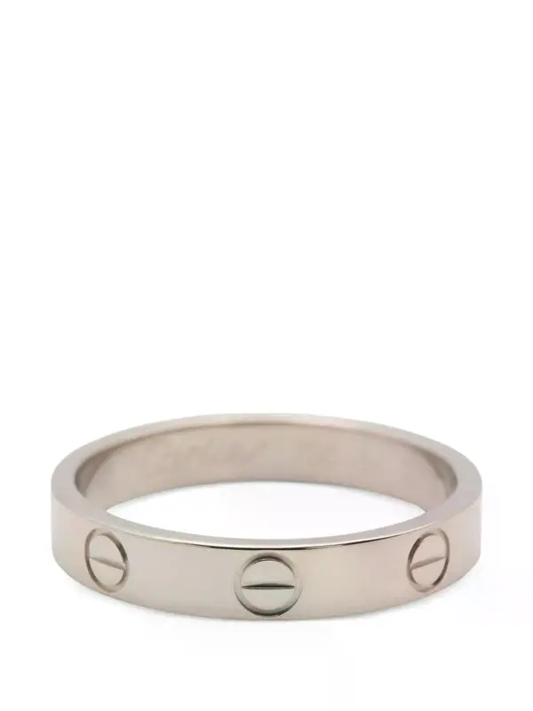 Cartier 18k White Gold Love Ring - Silver