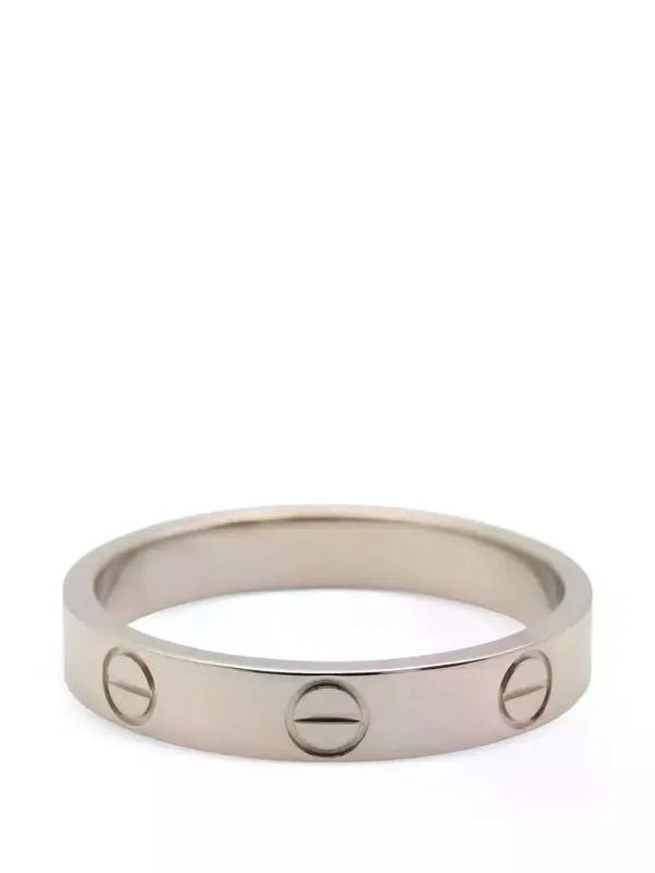 Cartier 18k White Gold Love Ring - Silver