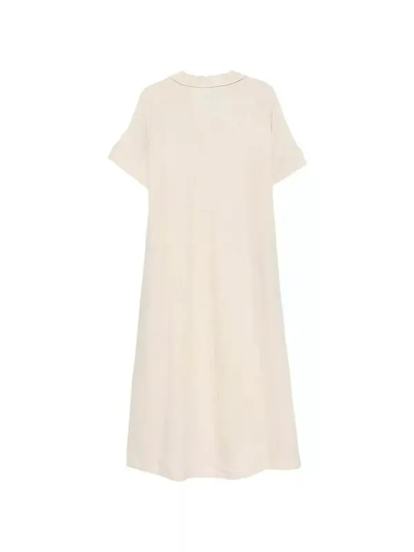 Eleventy Spread-collar Short-sleeve Dress