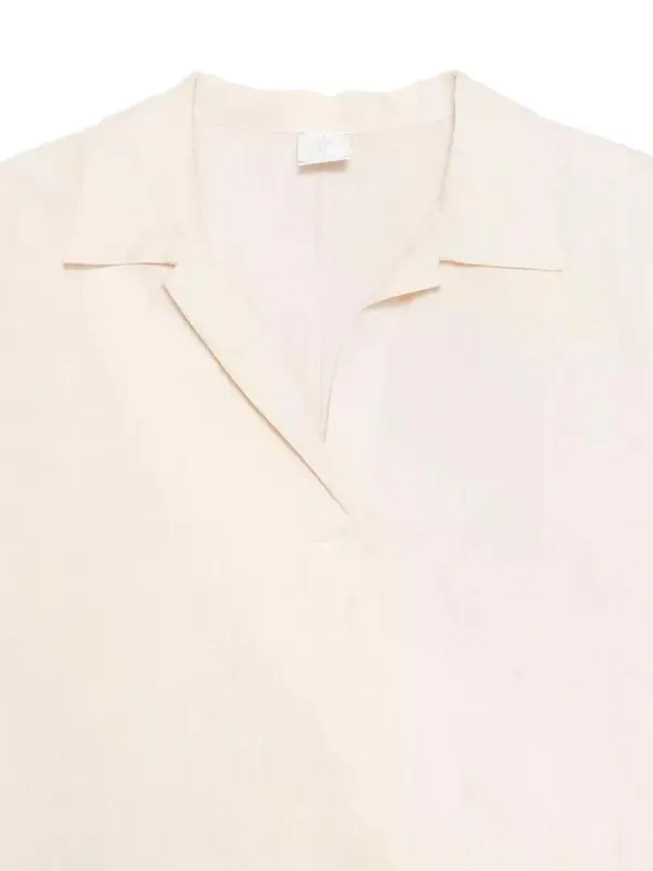 Eleventy Spread-collar Short-sleeve Dress