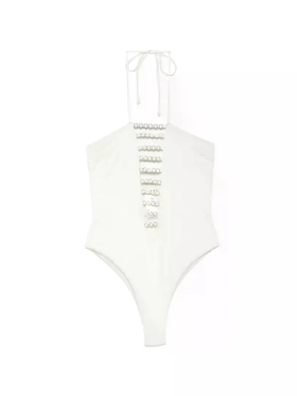 MAZZEI Embellished Halterneck Swimsuit