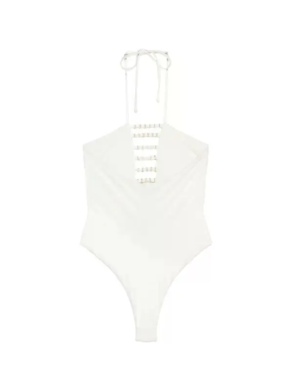 MAZZEI Embellished Halterneck Swimsuit