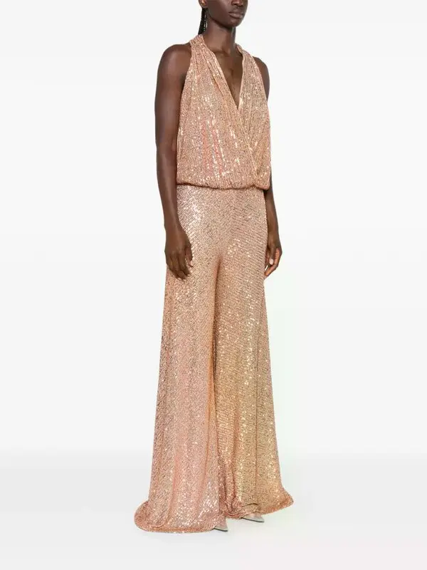 MAESTRI Sequin-embellished Wide-leg Jumpsuit