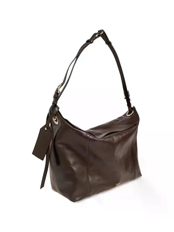 Furla Ginevra Leather Shoulder Bag - Brown