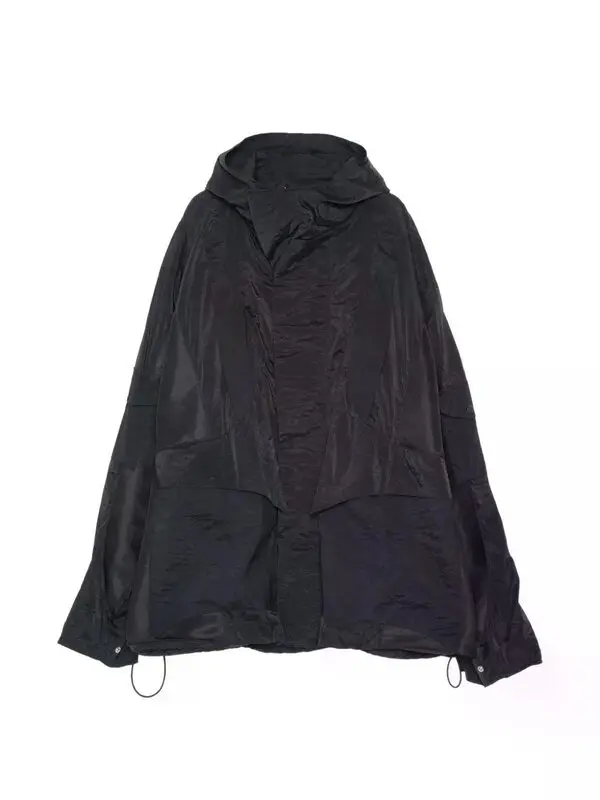 YOSHIOKUBO Hooded Panelled Jacket - Black