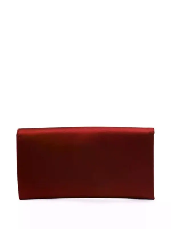 TOM FORD Satin Finish Push-lock Clutch - Red