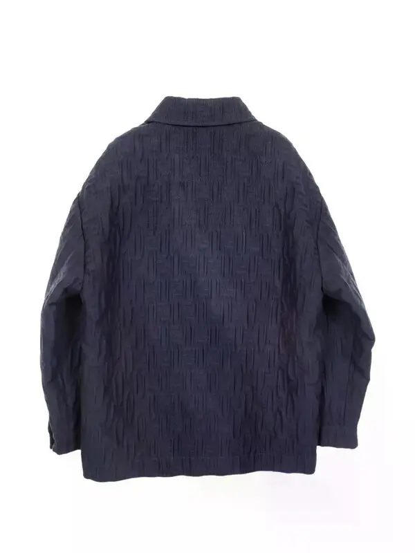 Fendi 2010s Ff Embossed Shirt Jacket
