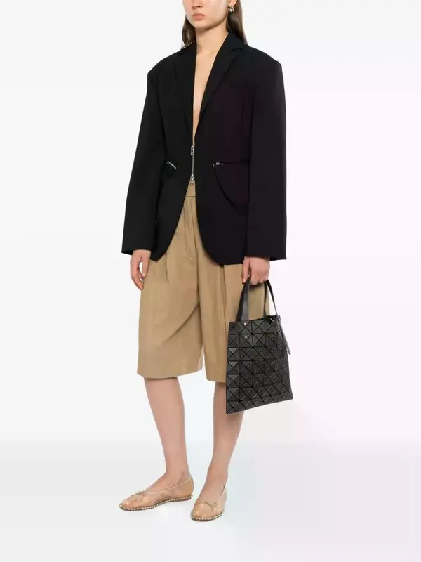 Issey Miyake Geometric Paneled Tote Bag - White