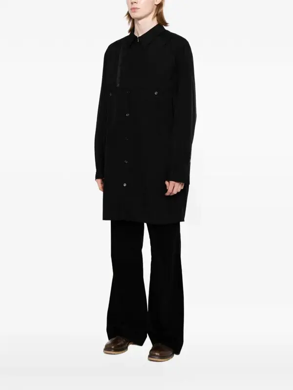 Yohji Yamamoto Chain-stitch Zip-detail Shirt