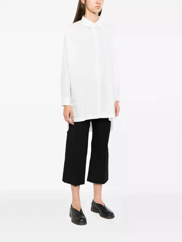 Yohji Yamamoto Broad R Double-placket Shirt - White