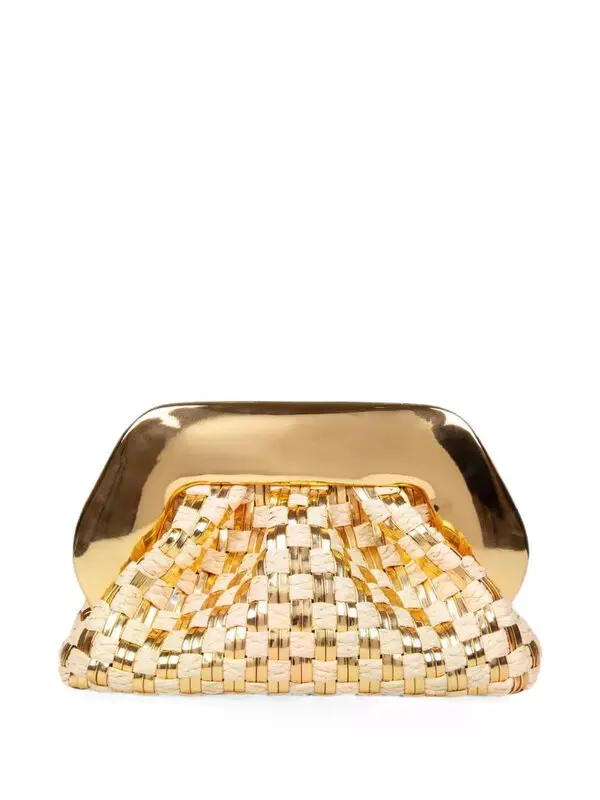 THEMOIRE Tia Woven Clutch Bag