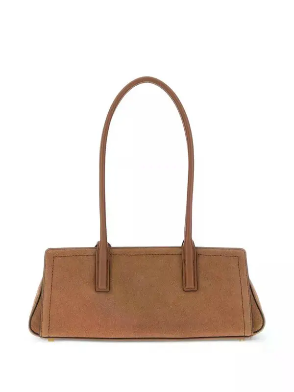 Michael Kors Suede East-west Bag With Logo Pendant