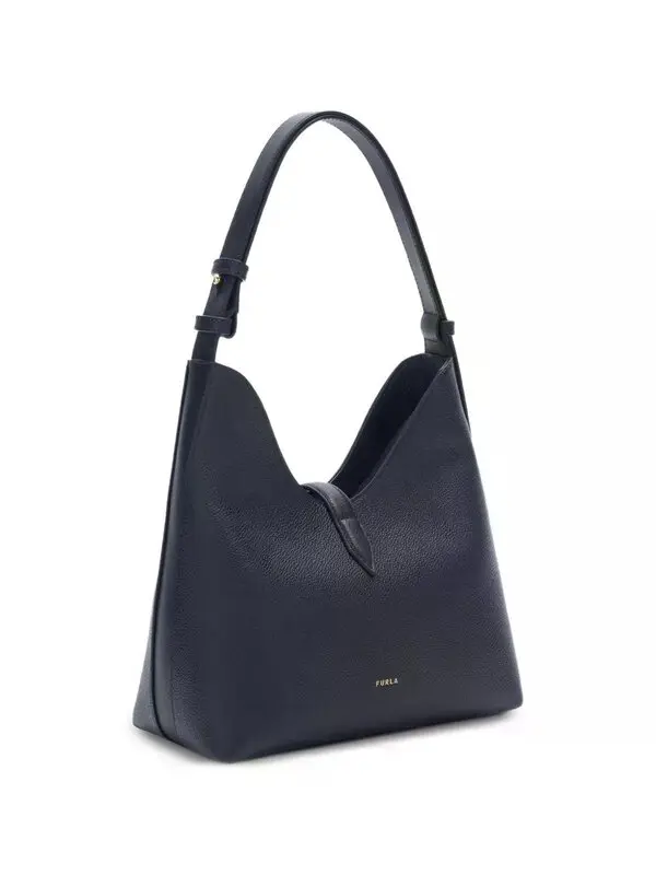 Furla Goccia Leather Shoulder Bag - Blue