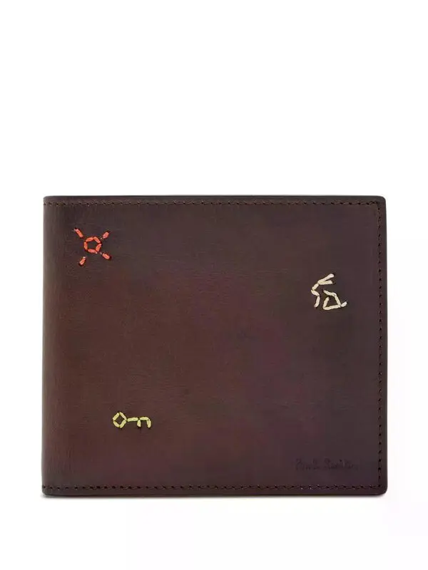 Paul Smith Motif-embroidered Wallet - Brown