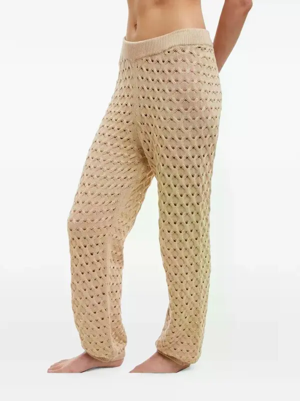 KANGRA Openwork Knit Trousers