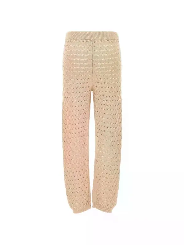 KANGRA Openwork Knit Trousers