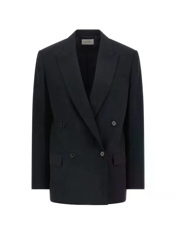 THE ROW Paden Double-breasted Suit Jacket - Blue