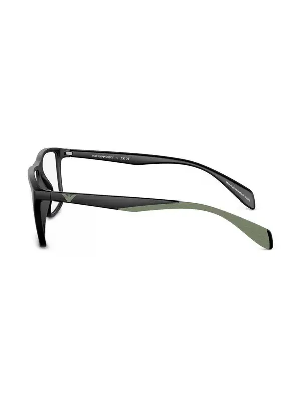 Emporio Armani Square Frame Glasses - Black