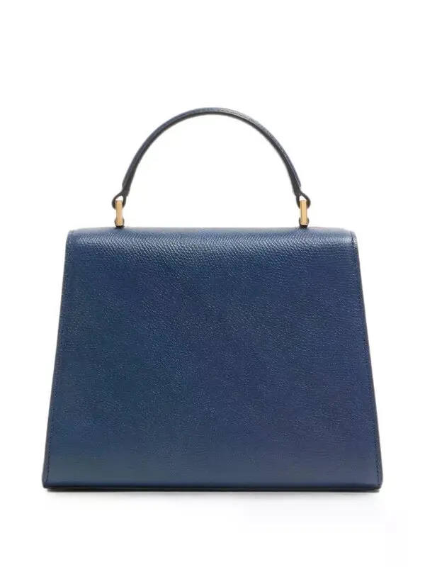Valentino Garavani Vsling Small Handbag In Grainy Calfskin - Blue