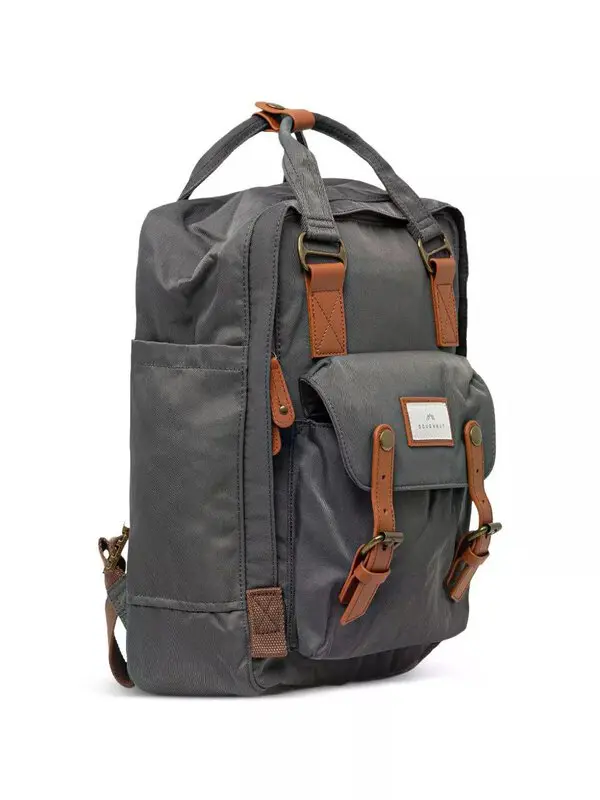 DOUGHNUT Macaroon Buckled Backpack - Grey