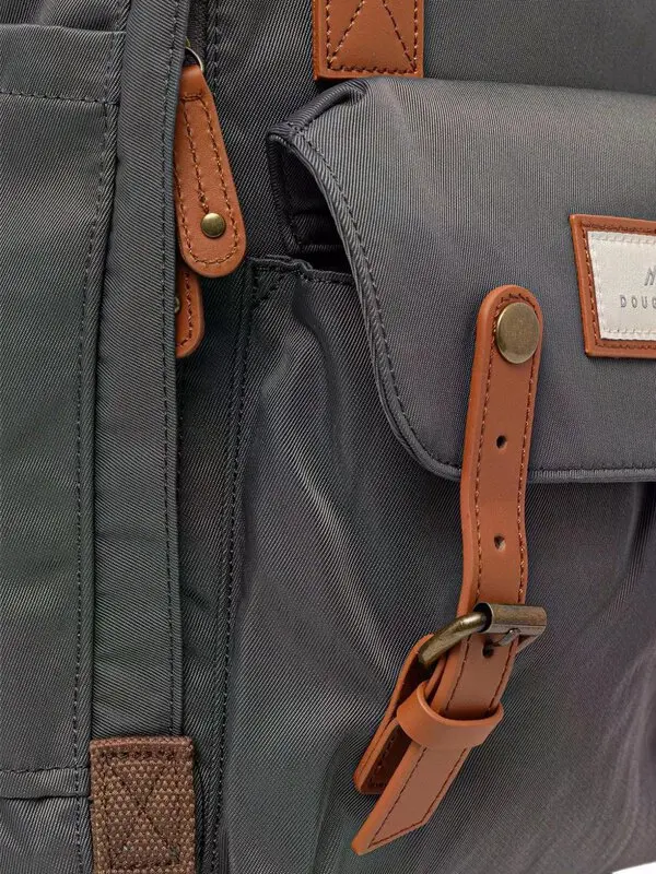DOUGHNUT Macaroon Buckled Backpack - Grey