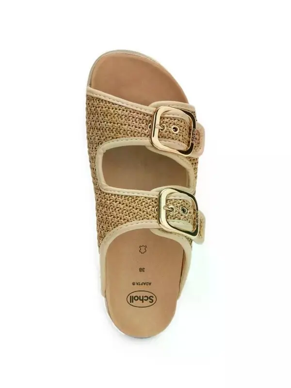 DR. SCHOLL'S SHOES Noelle Buckle-fastening Raffia Sandals