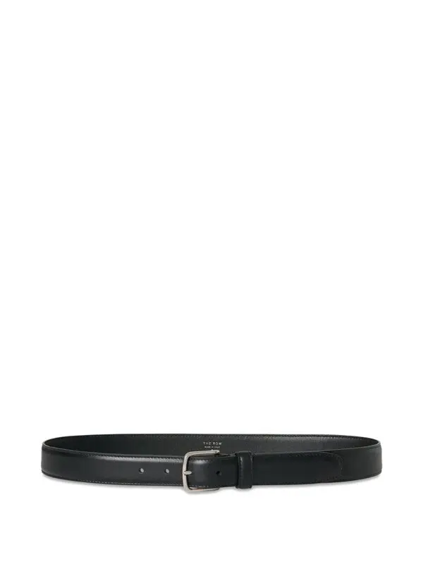 THE ROW Leather Belt - Black