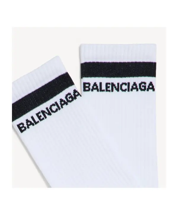 Balenciaga Logo Ribbed Socks